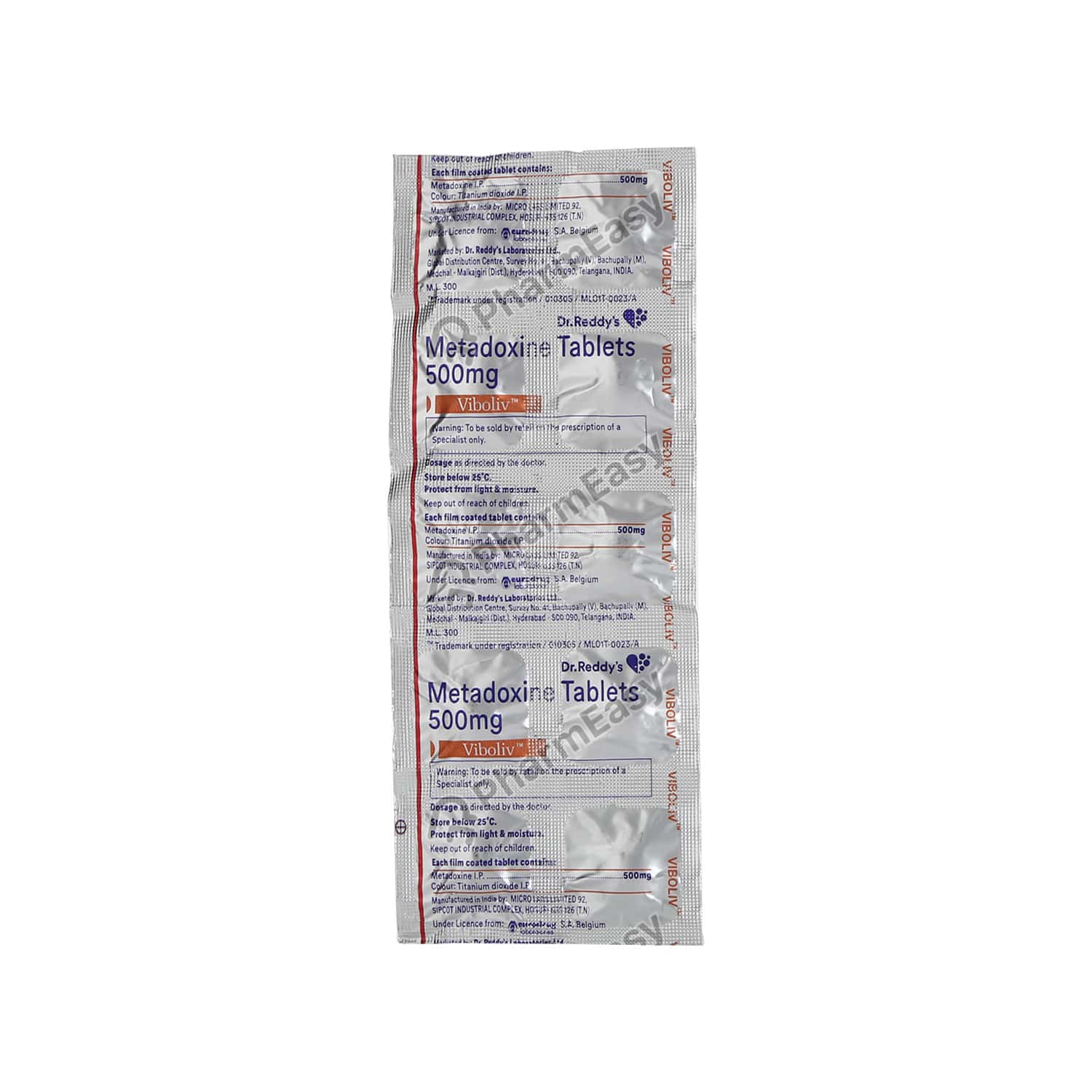 Buy Viboliv 500 MG Tablet (10) Online at Flat 18% OFF* | PharmEasy