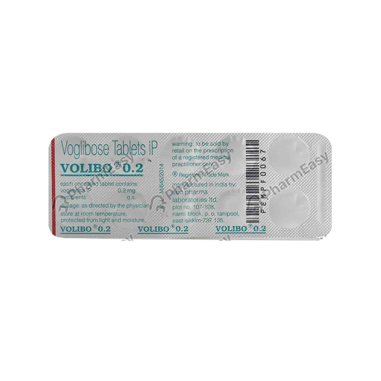 Volibo 0.2mg Tab 10'S - Uses, Side Effects, Dosage, Composition & Price ...