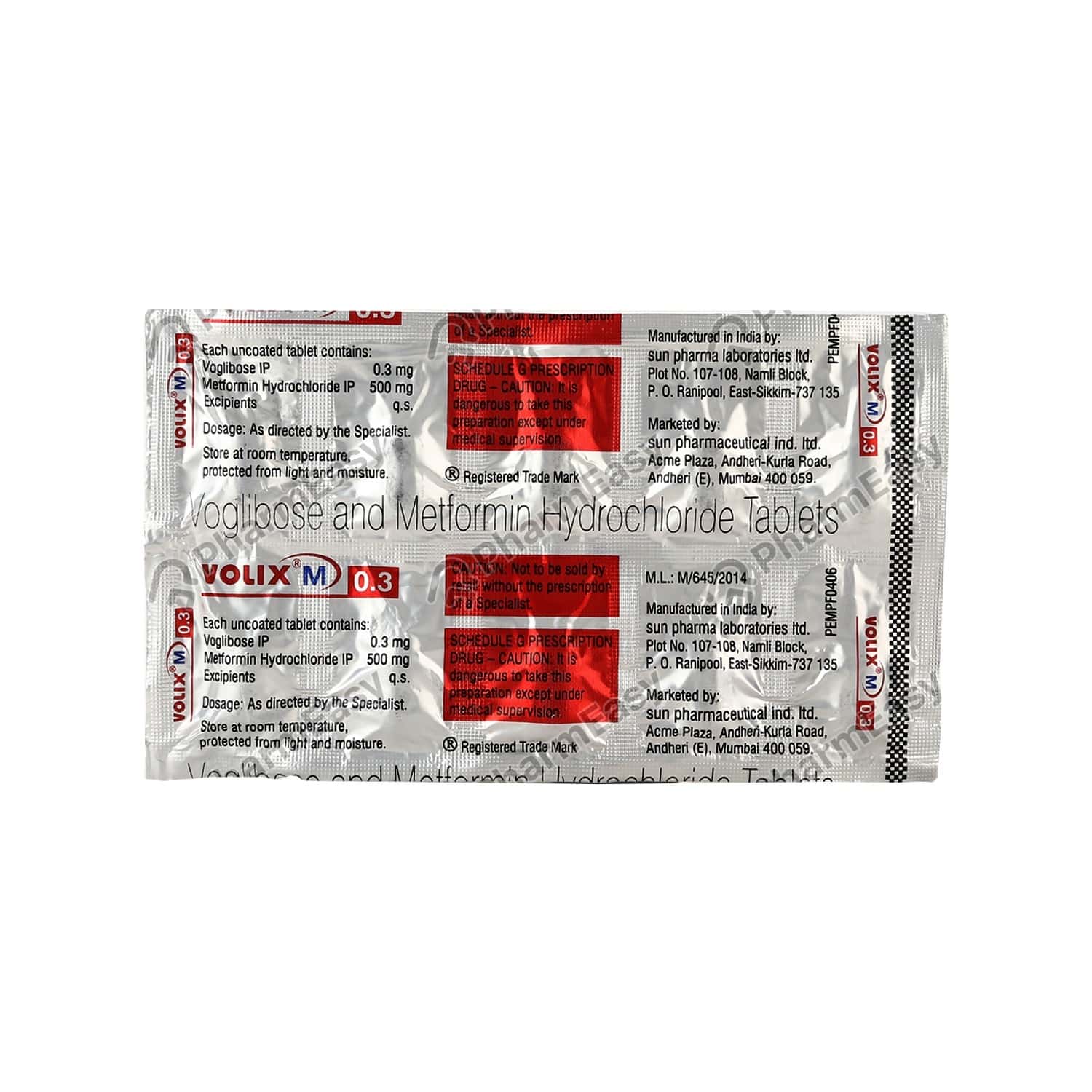 Volix M 0.3mg Strip Of 10 Tablets - Uses, Side Effects, Dosage ...