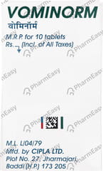 Vominorm 10 MG Tablet (10): Uses, Side Effects, Price & Dosage | PharmEasy