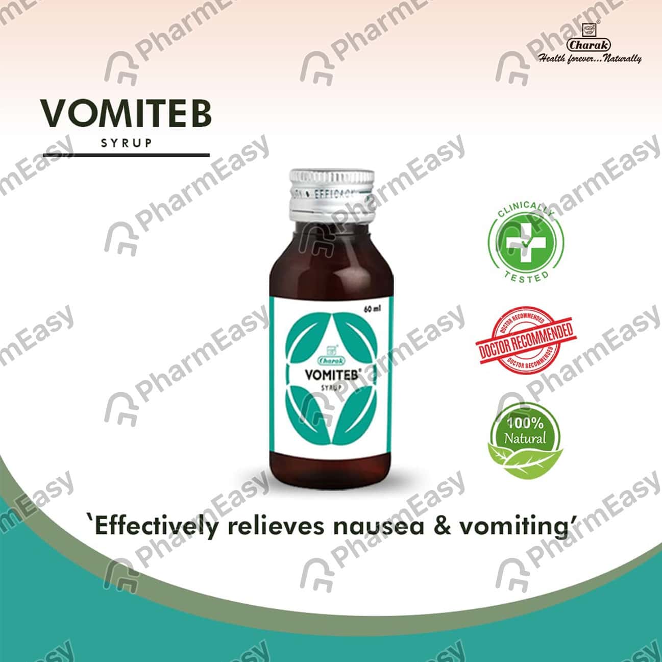 Buy VOMITEB SYRUP 60ML Online & Get Upto 60% OFF at PharmEasy