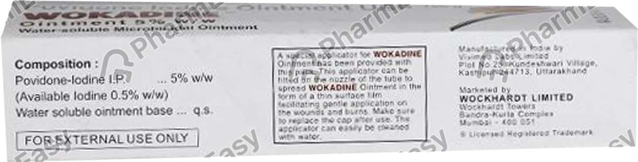 Buy WOKADINE 5% OINT 125GM Online & Get Upto 60% OFF at PharmEasy