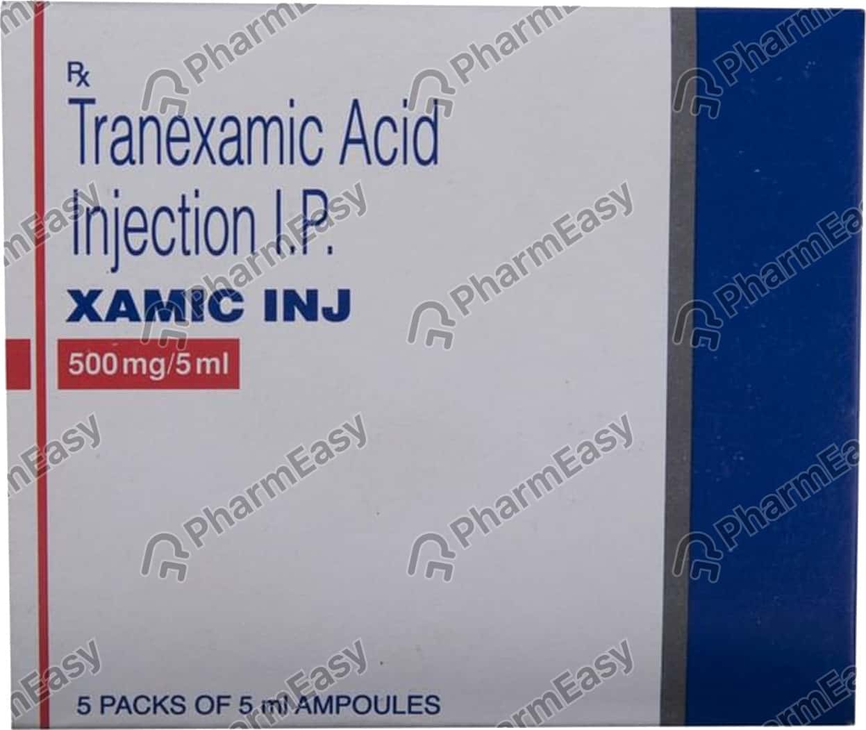 Xamic 500 MG Injection (5): Uses, Side Effects, Price & Dosage | PharmEasy