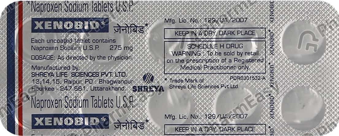 Xenobid 275 MG Tablet (10): Uses, Side Effects, Price & Dosage | PharmEasy