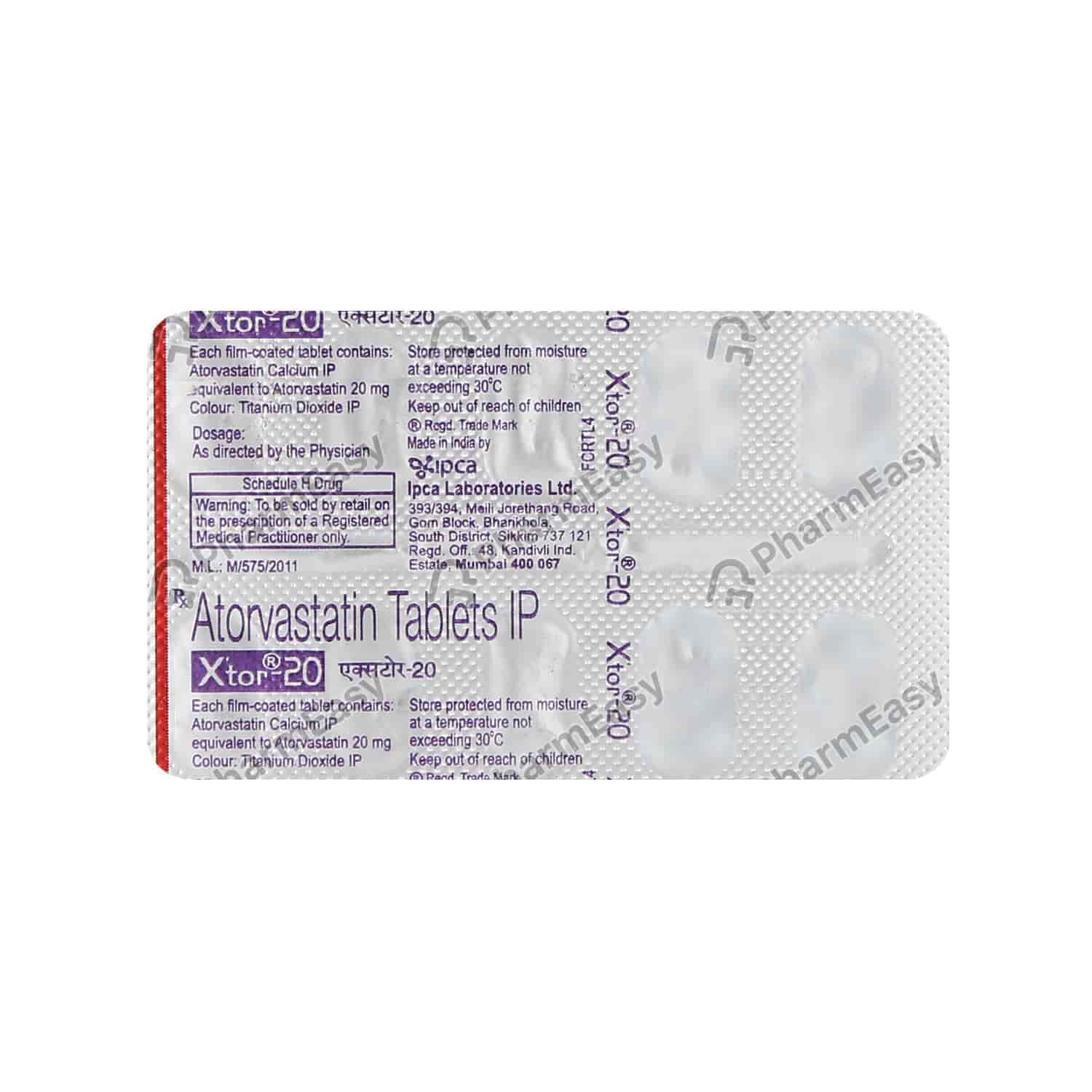 Xtor 20mg Tab - Uses, Side Effects, Dosage, Composition & Price | PharmEasy