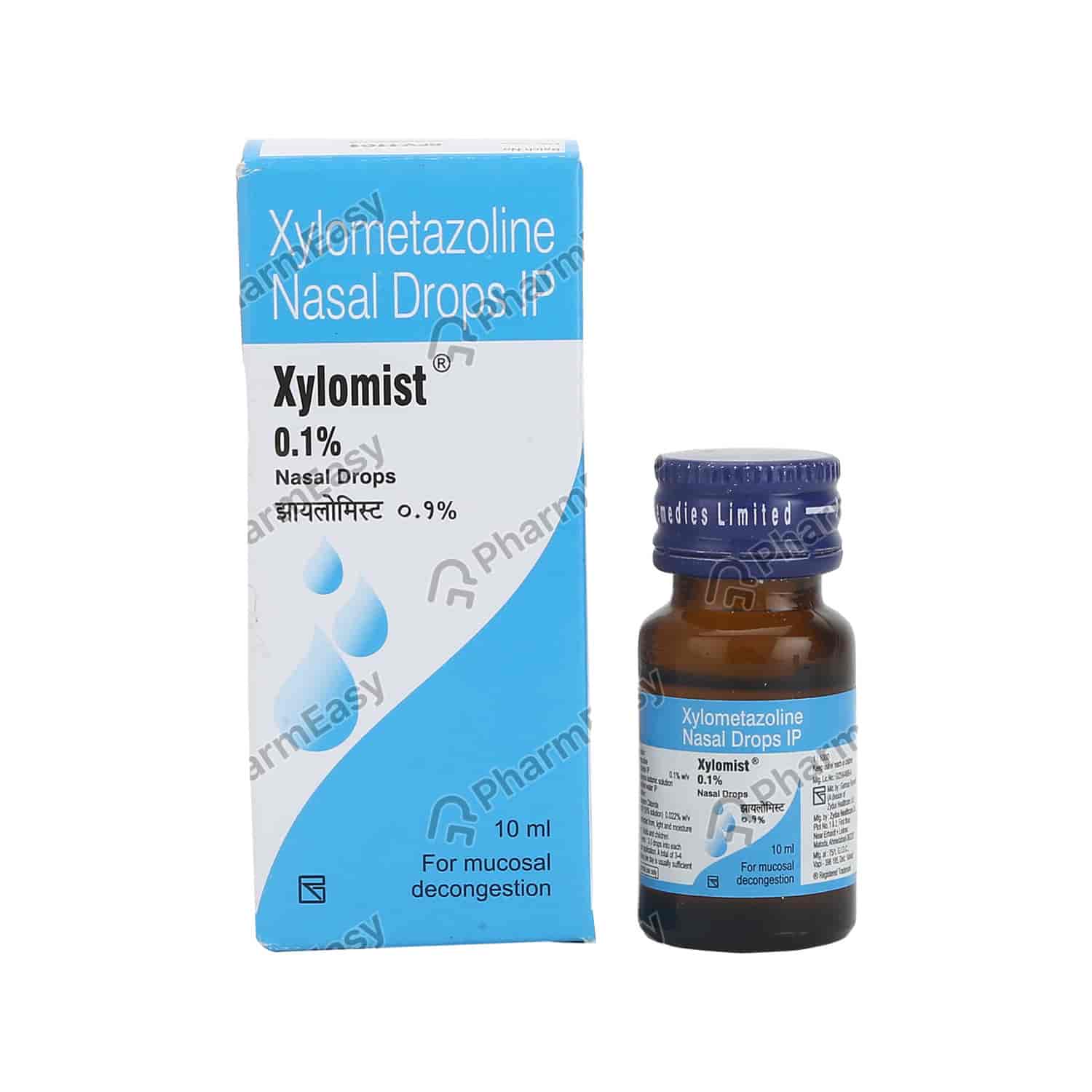 Buy Xylomist 0.1% Nasal Drops 10ml Online at Flat 18% OFF* | PharmEasy