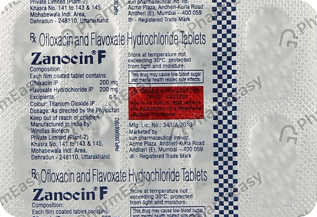 Buy Zanocin F Tablet Online at Flat 15% OFF | PharmEasy