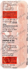 Zapiz 0.25 MG Tablet (10): Uses, Side Effects, Price & Dosage | PharmEasy