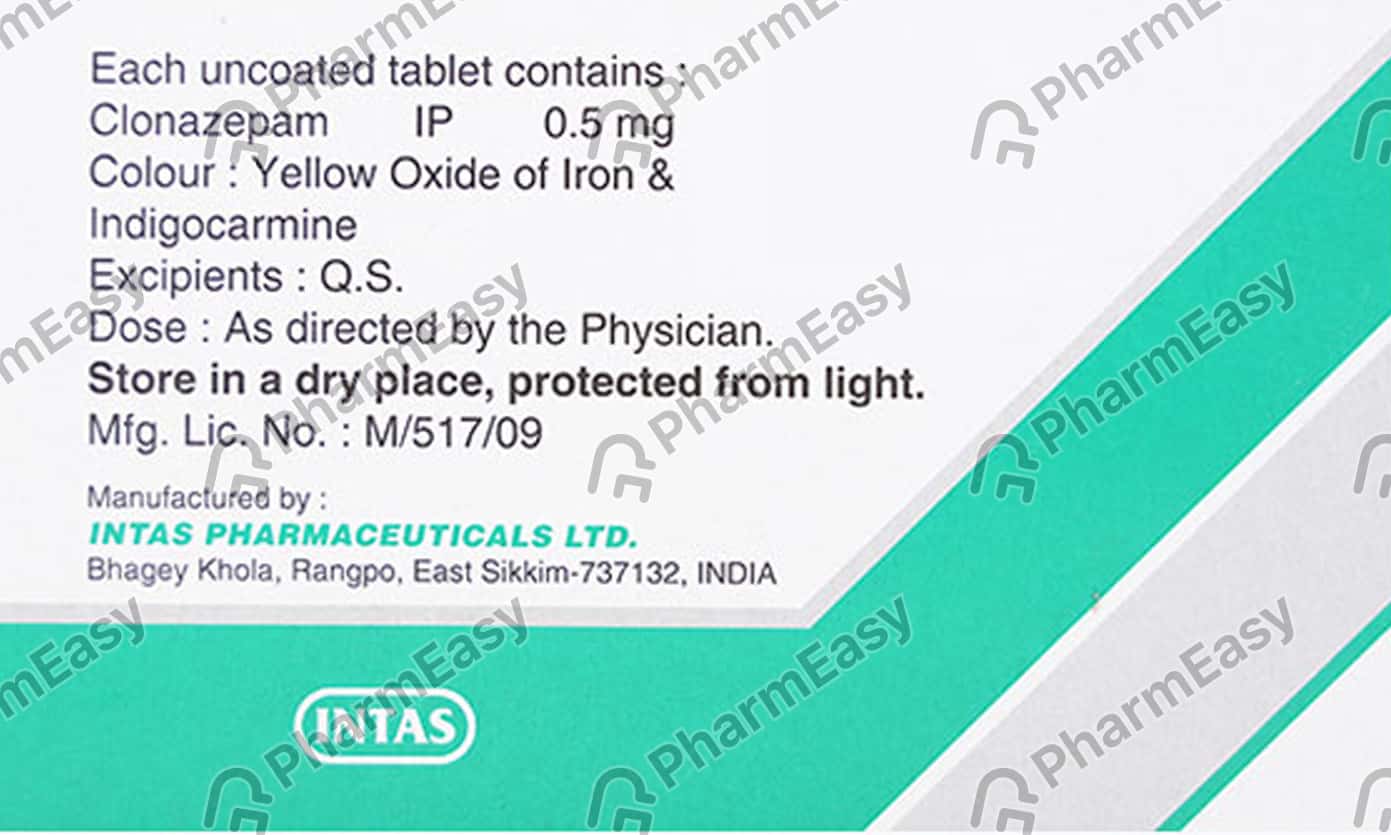 Zapiz 0.5 MG Tablet (10): Uses, Side Effects, Price & Dosage | PharmEasy