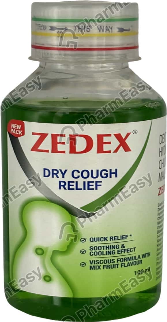 New Zedex Mix Fruit Flavour Bottle Of 100ml Cough Syrup: Uses, Side ...