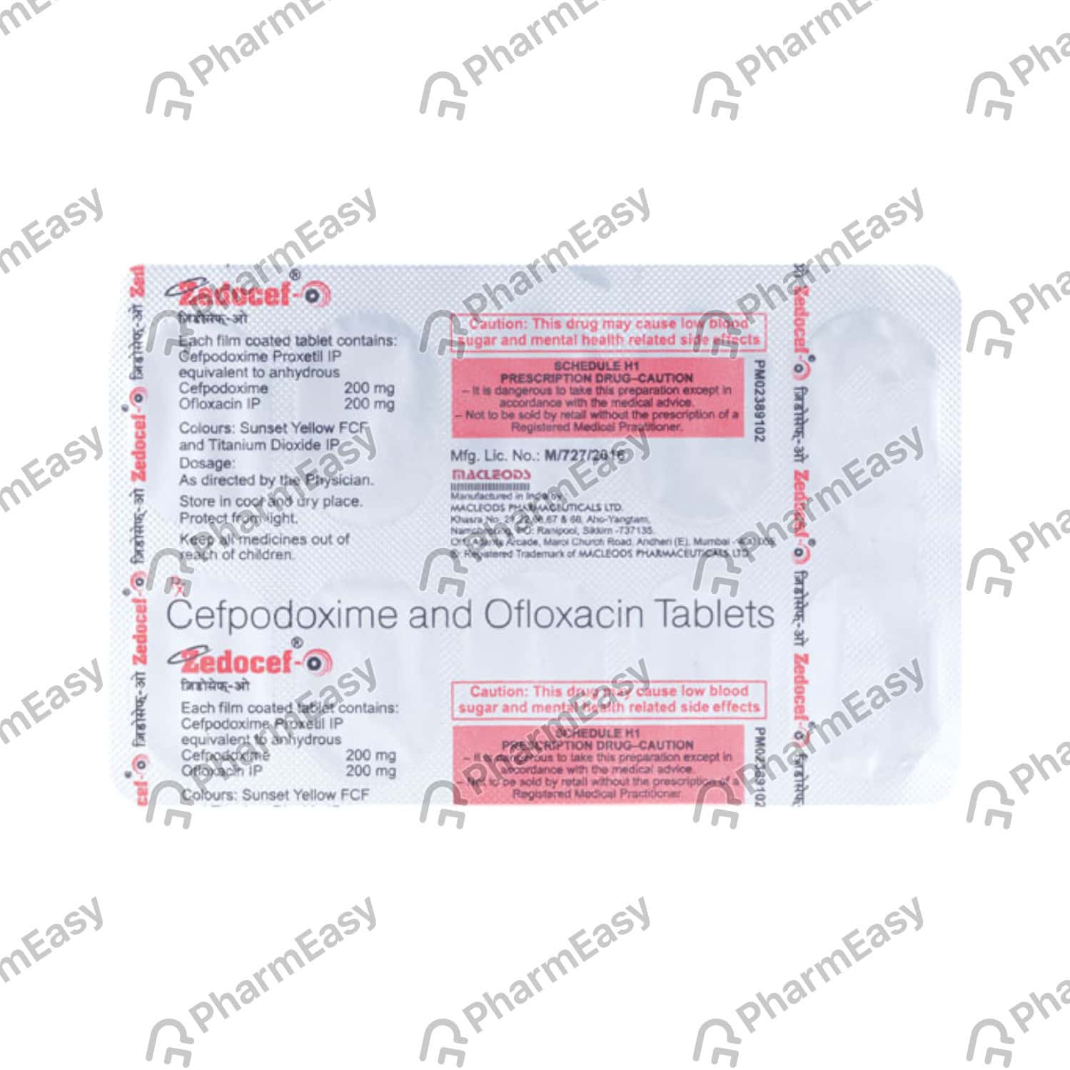 Zedocef O Strip Of 10 Tablets: Uses, Side Effects, Price & Dosage ...