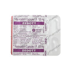 Zedott 100 MG Capsule (10) - Uses, Side Effects, Dosage, Composition ...