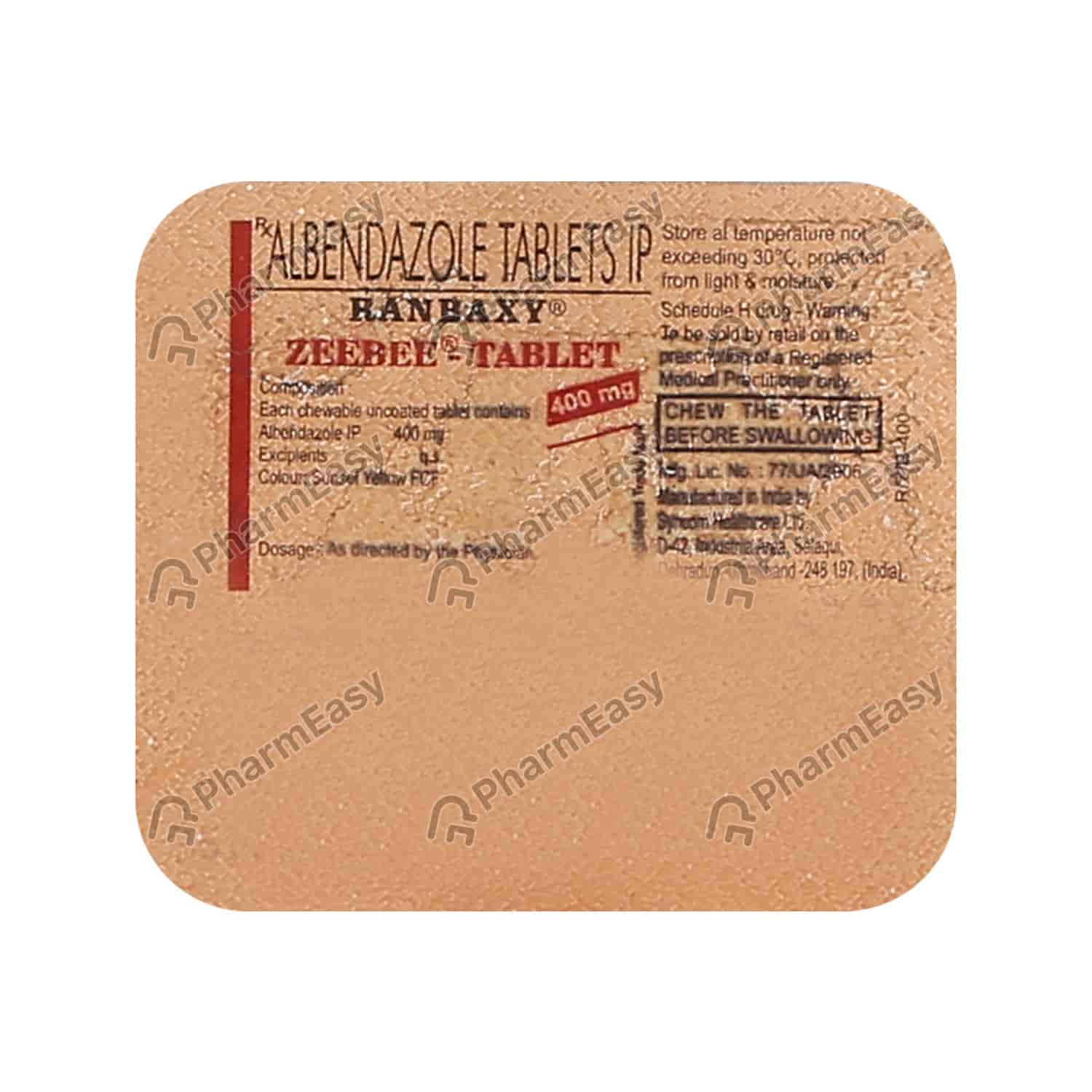 Zeebee 400mg Tab - Uses, Side Effects, Dosage, Composition & Price ...