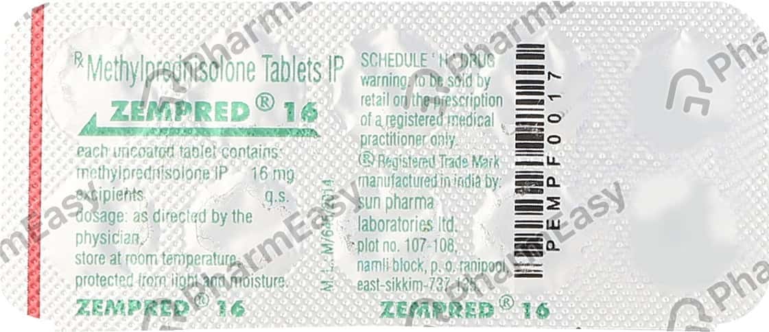 Zempred 16 MG Tablet (10): Uses, Side Effects, Price & Dosage | PharmEasy