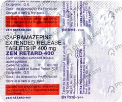 Zen 400 MG Tablet (10): Uses, Side Effects, Price & Dosage | PharmEasy