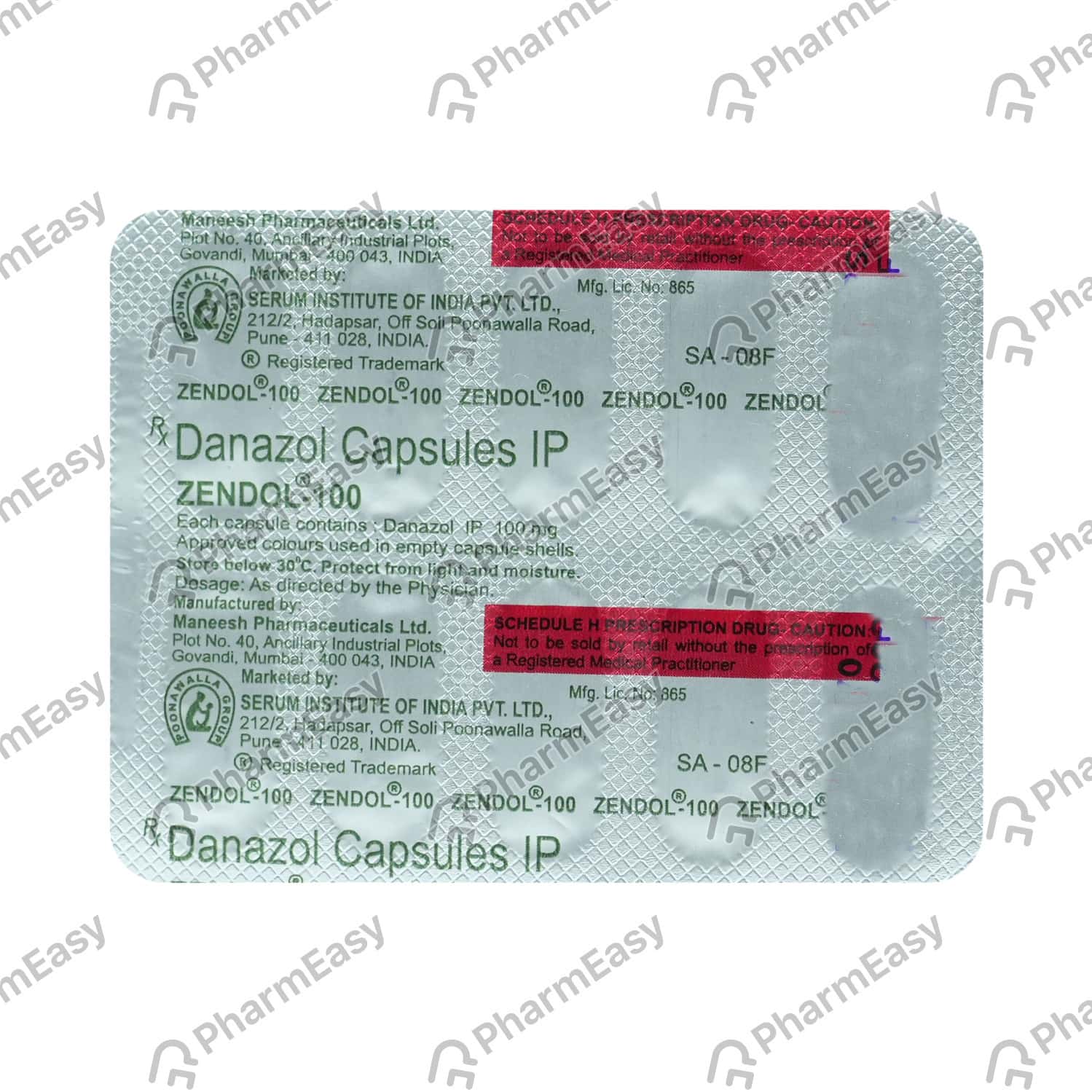 Zendol 100 MG Capsule (10): Uses, Side Effects, Price & Dosage | PharmEasy