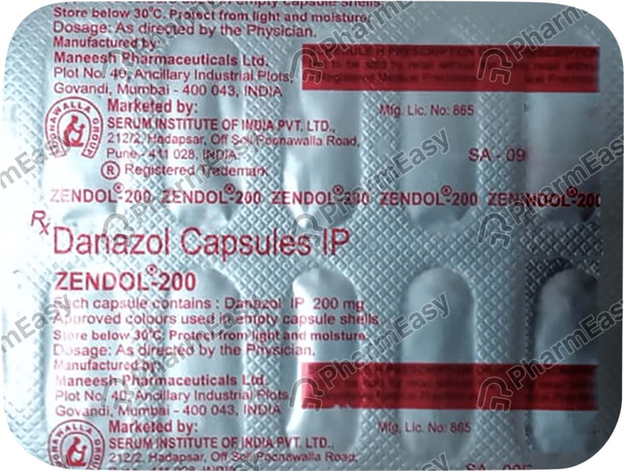 Zendol 200 MG Capsule (10): Uses, Side Effects, Price & Dosage | PharmEasy