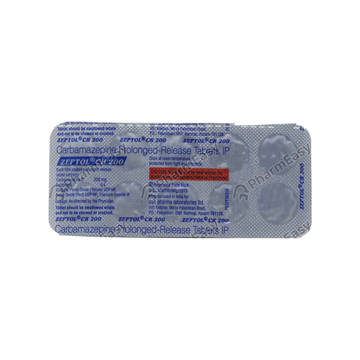 Buy Zeptol Cr 200 MG Tablet (10) Online at Flat 18% OFF* | PharmEasy