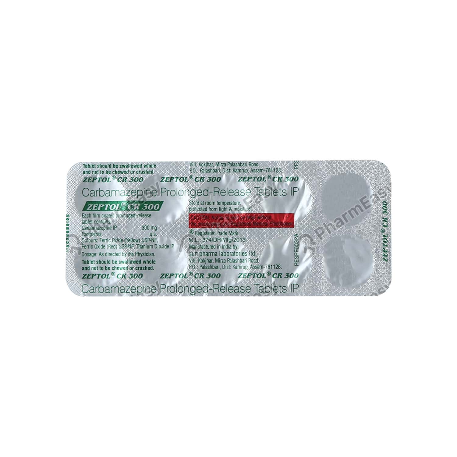 Buy Zeptol Cr 300 MG Tablet (10) Online at Flat 18% OFF* | PharmEasy