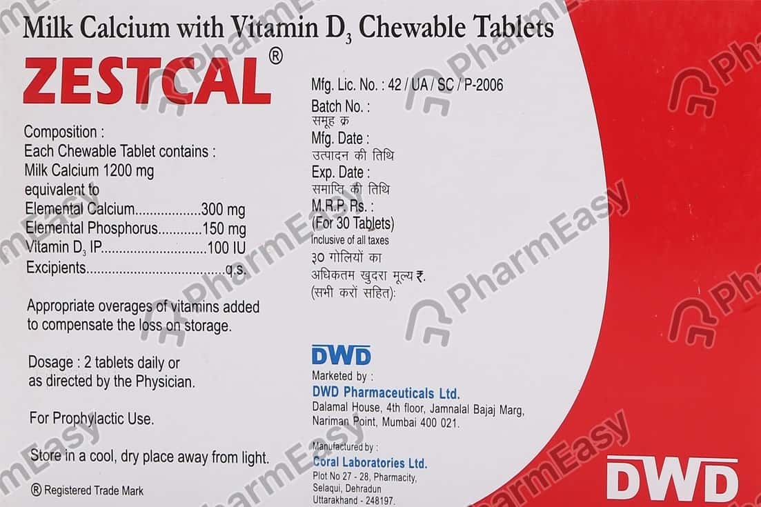 Buy Zestcal Tablet Online at Flat 15% OFF | PharmEasy