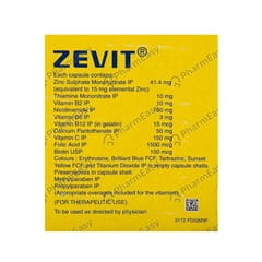 Zevit Capsule: Uses, Side Effects, Price, Dosage & More Info - PharmEasy