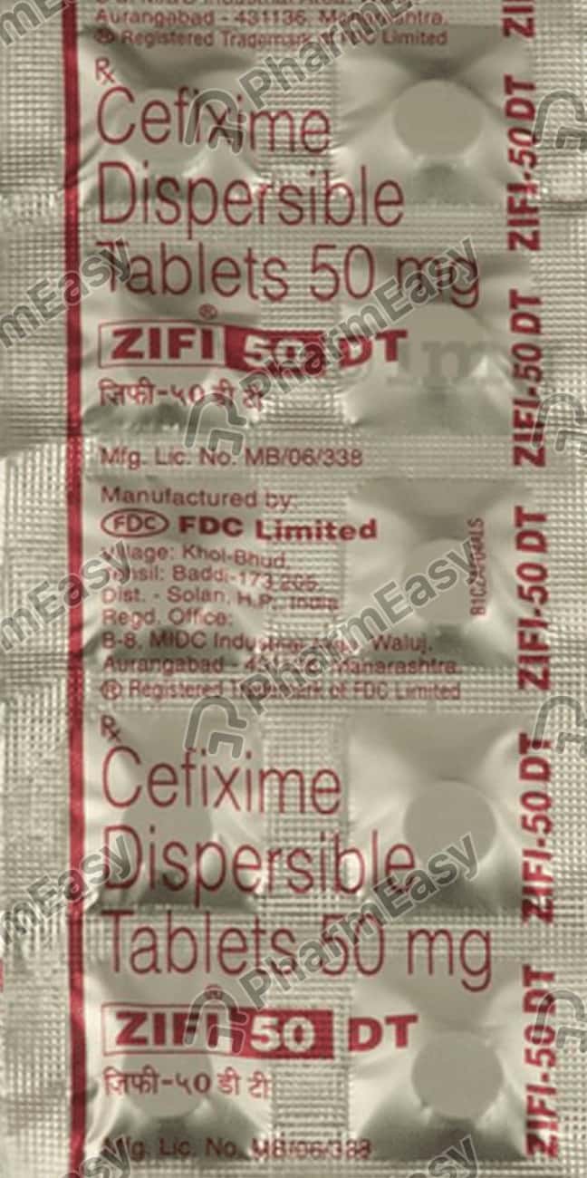 Zifi Dt 50 MG Tablet (10): Uses, Side Effects, Price & Dosage | PharmEasy