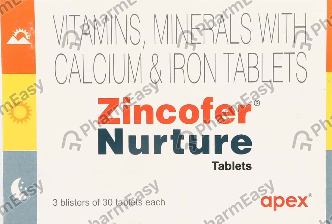 Buy Zincofer Nurture Strip Of 30 Tablets Online at Flat 15% OFF | PharmEasy