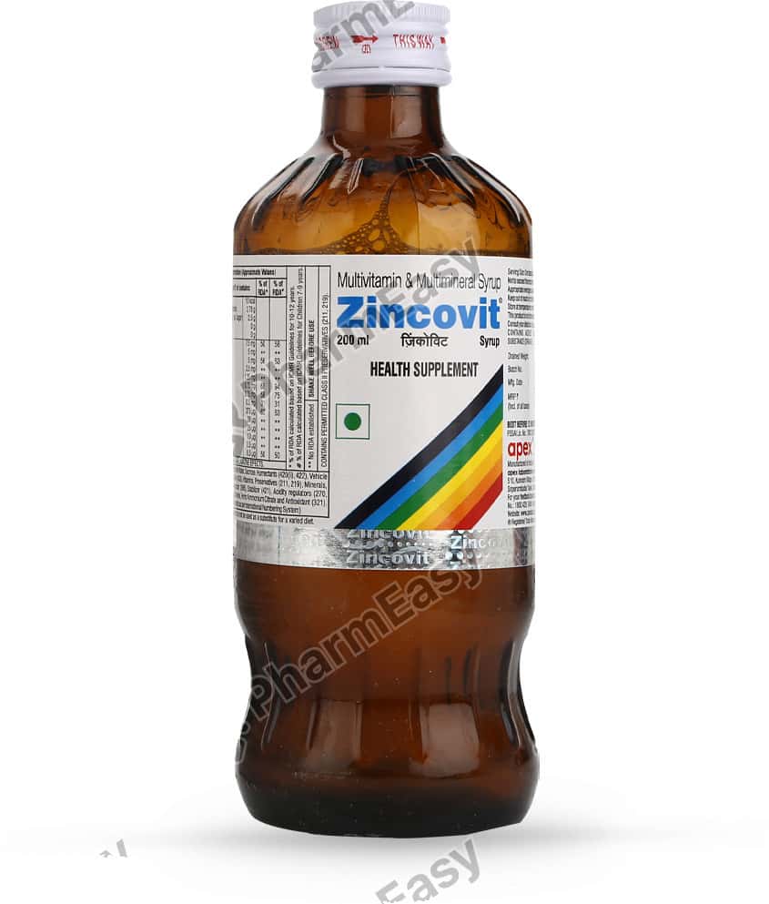 Buy ZINCOVIT CL BOTTLE OF 200ML SYRUP Online & Get Upto 60% OFF at ...