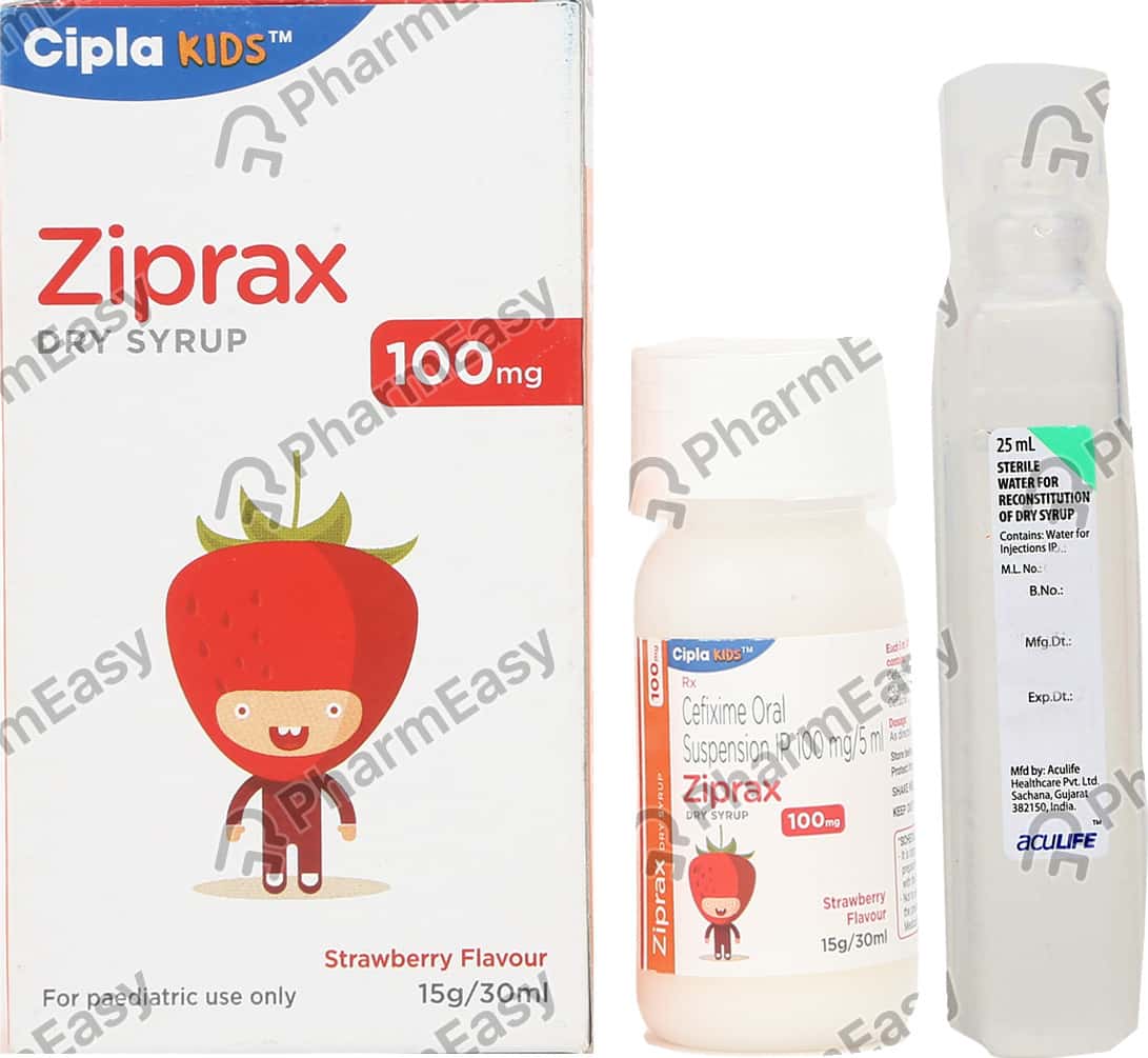 Ziprax 100 MG/5ML Dry Syrup (30): Uses, Side Effects, Price, Dosage ...