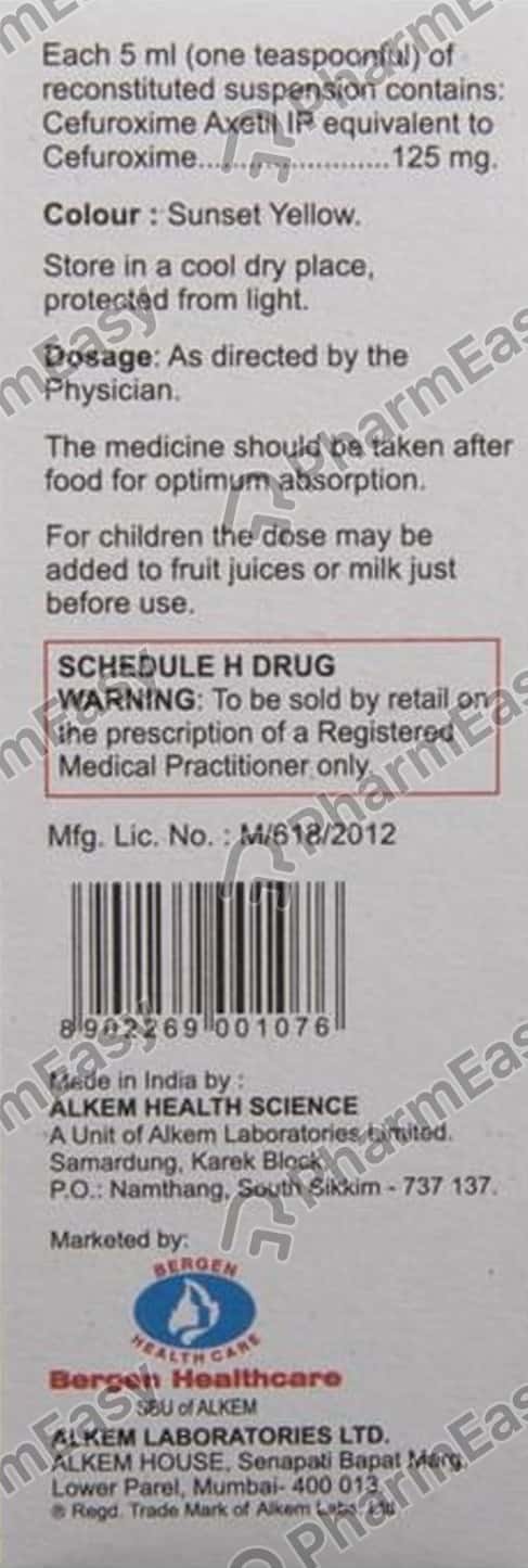 Zocef 125 MG/5ML Dry Syrup (30): Uses, Side Effects, Price & Dosage ...