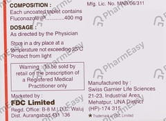 Zocon 400 MG Tablet (1): Uses, Side Effects, Price & Dosage | PharmEasy