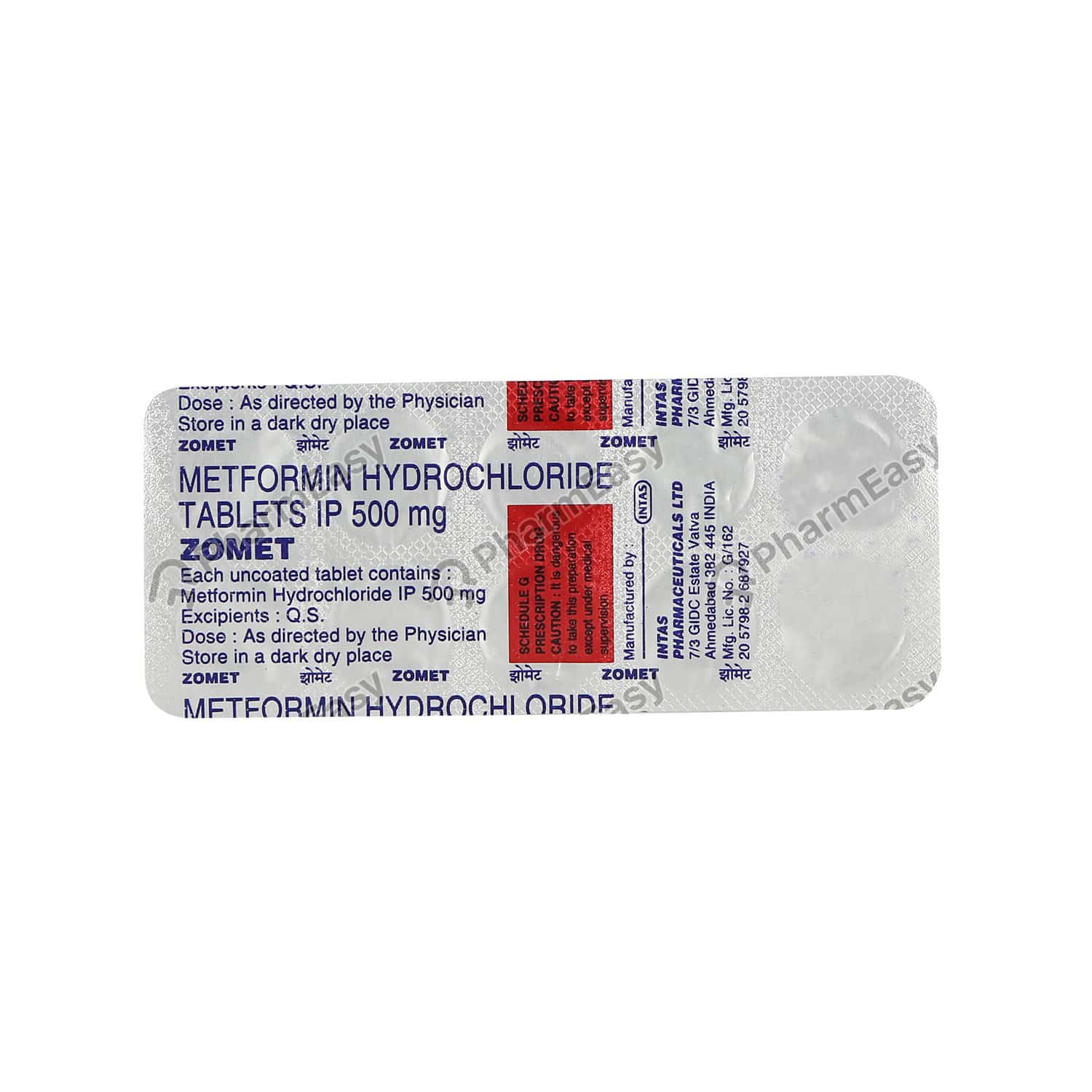 Zomet 500 MG Tablet (10) - Uses, Side Effects, Dosage, Composition ...
