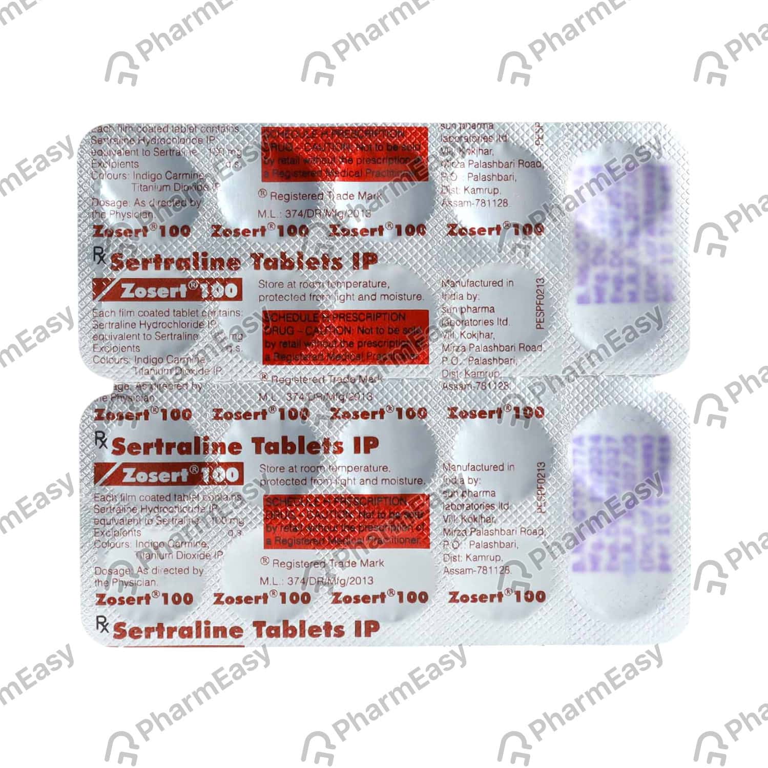 Zosert 100 MG Tablet (10): Uses, Side Effects, Price & Dosage | PharmEasy