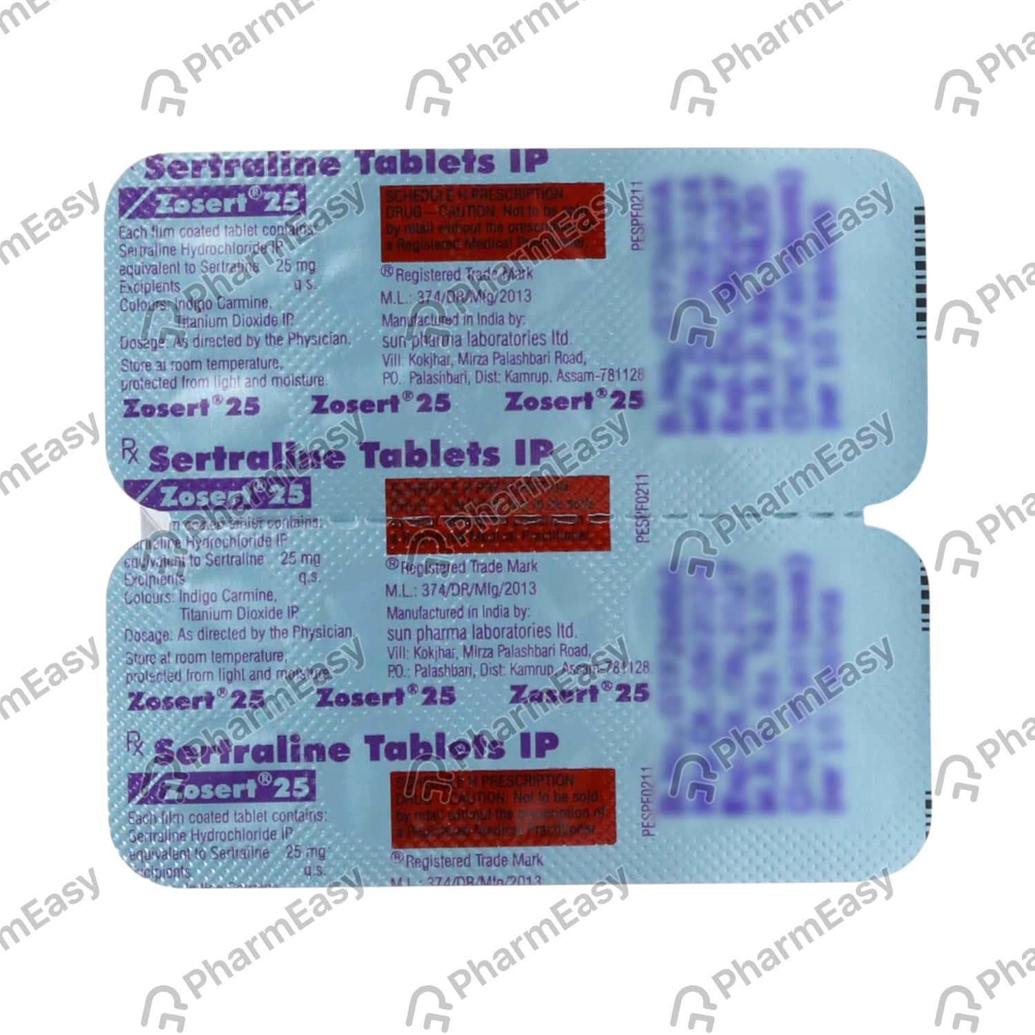 Zosert 25 MG Tablet (10): Uses, Side Effects, Price & Dosage | PharmEasy