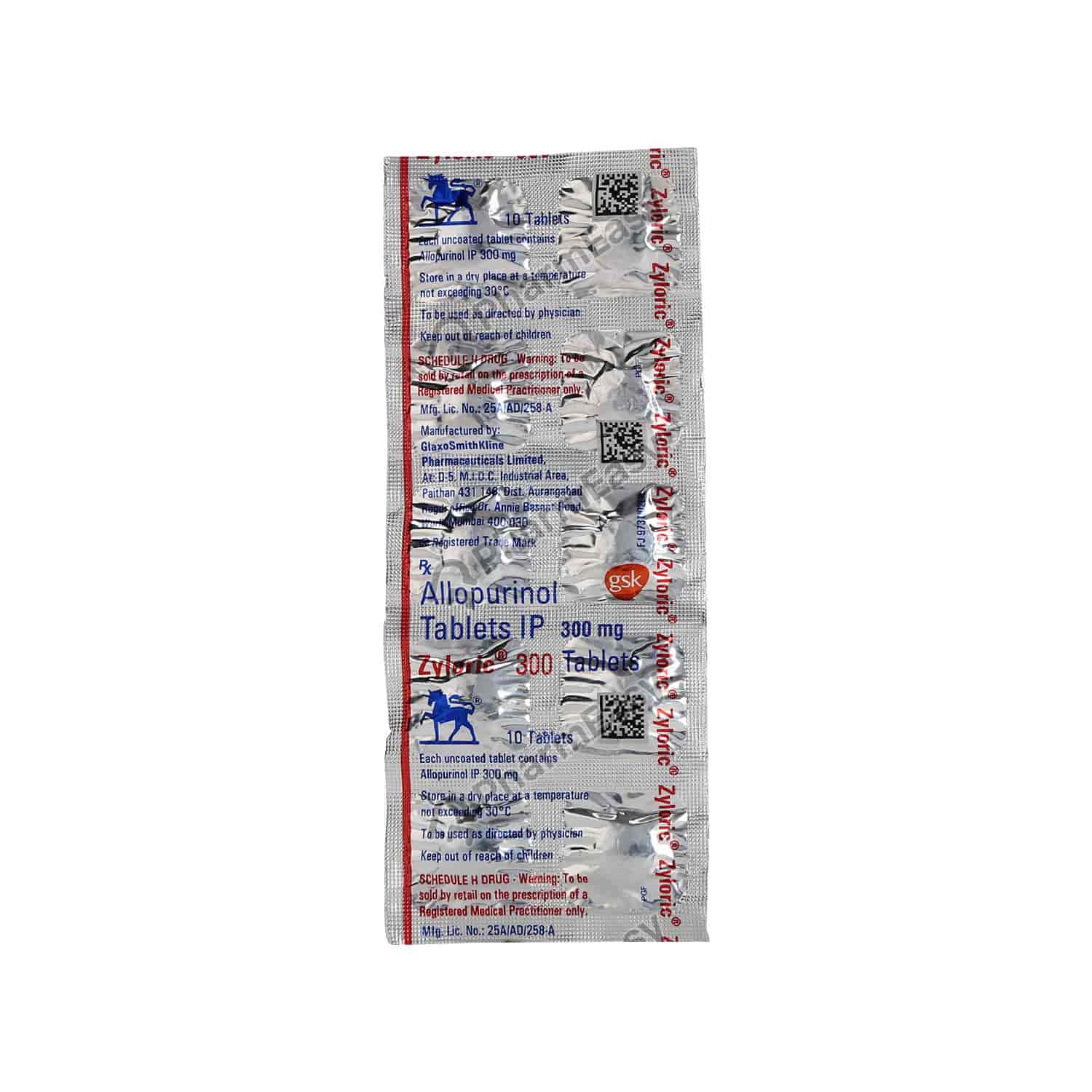 Zyloric 300mg Tab - Uses, Side Effects, Dosage, Composition & Price ...