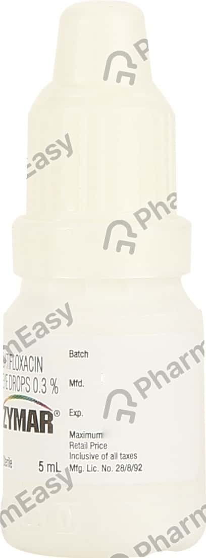 Zymar 0.3 %W/V Eye Drop (5): Uses, Side Effects, Price & Dosage | PharmEasy