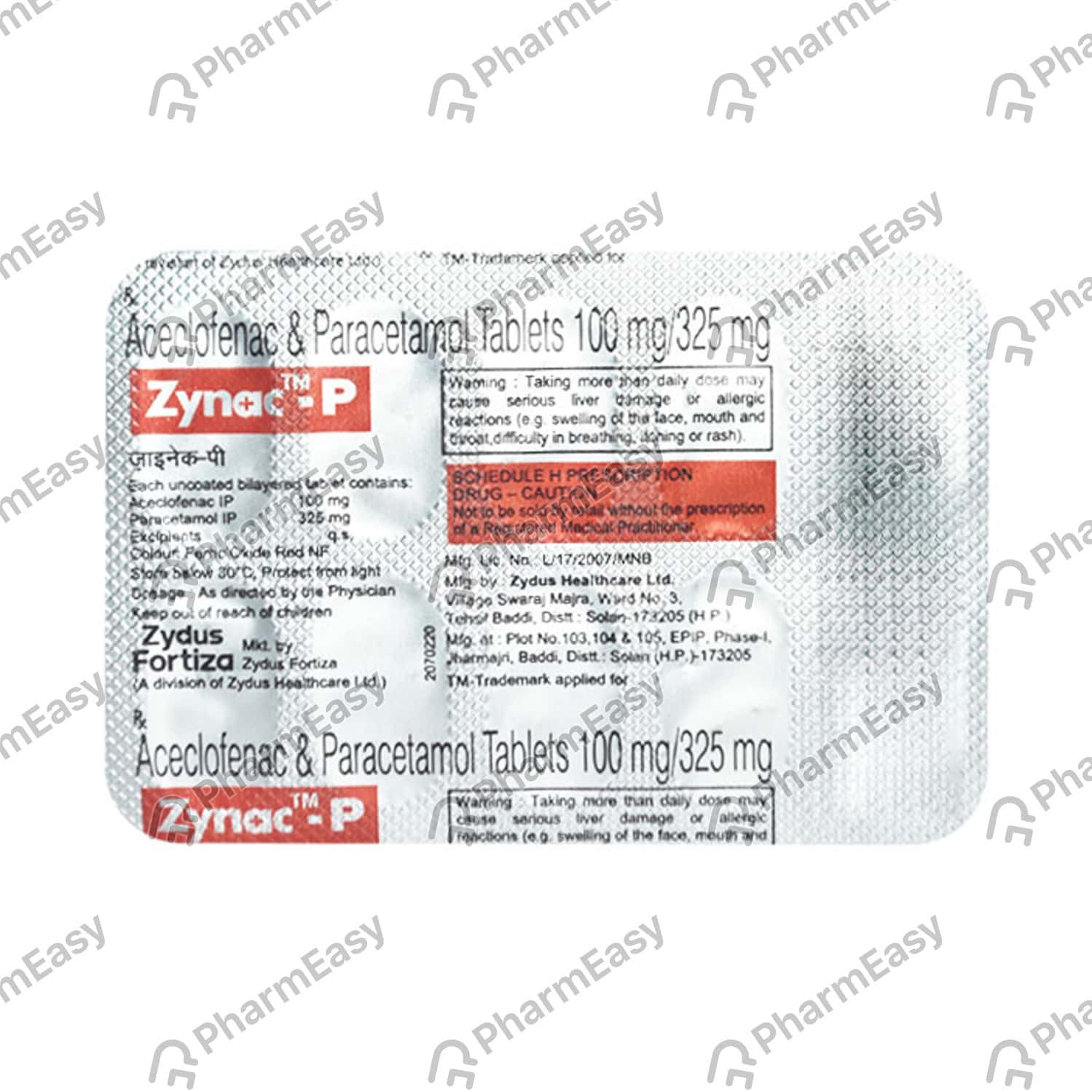 Zynac P Strip Of 10 Tablets: Uses, Side Effects, Price & Dosage | PharmEasy
