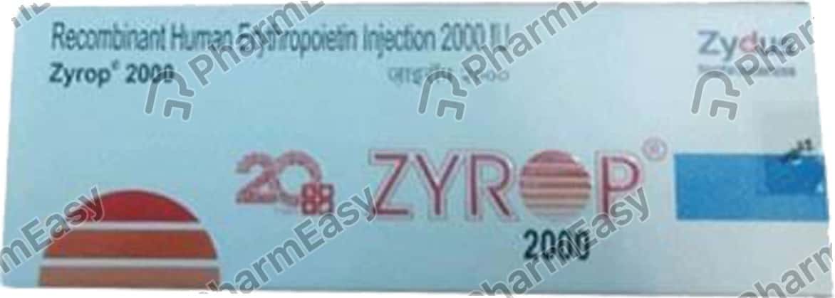 Zyrop 2000 IU Injection (1): Uses, Side Effects, Price & Dosage | PharmEasy