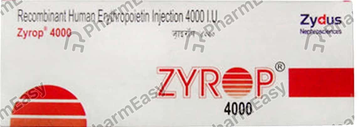 Zyrop 4000 IU Powder For Injection (1): Uses, Side Effects, Price ...