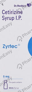 Zyrtec 5 MG/5ML Syrup (60): Uses, Side Effects, Price & Dosage | PharmEasy