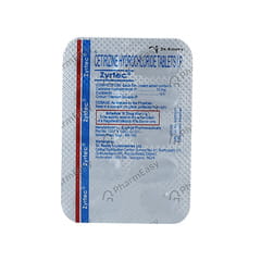 Zyrtec 10 MG Tablet (10) - Uses, Side Effects, Dosage, Composition ...