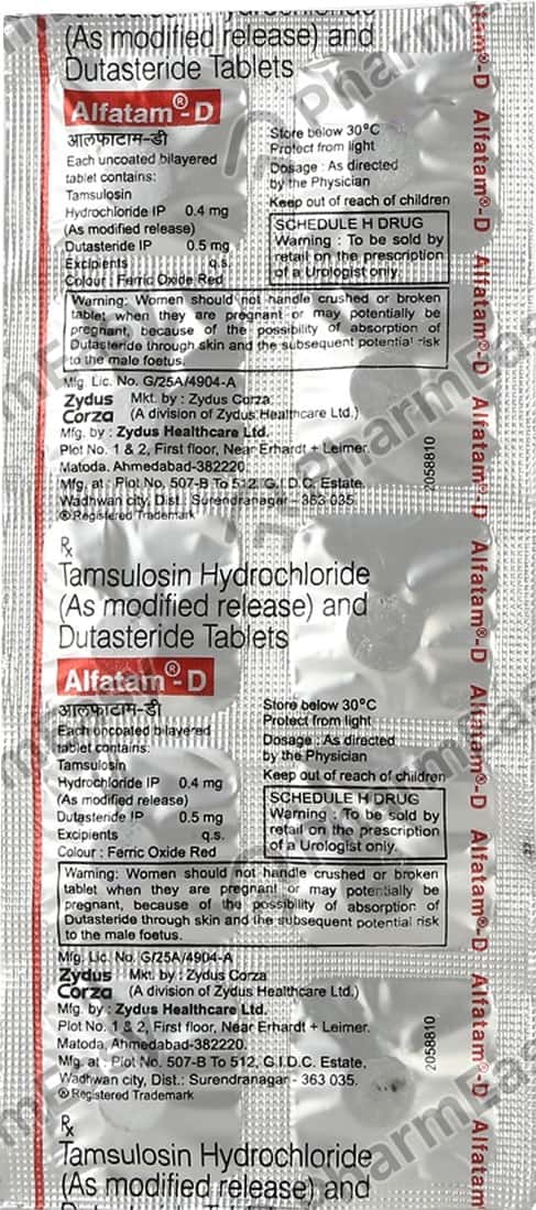 Alfatam D Tablet: Uses, Side Effects, Price & Dosage | PharmEasy