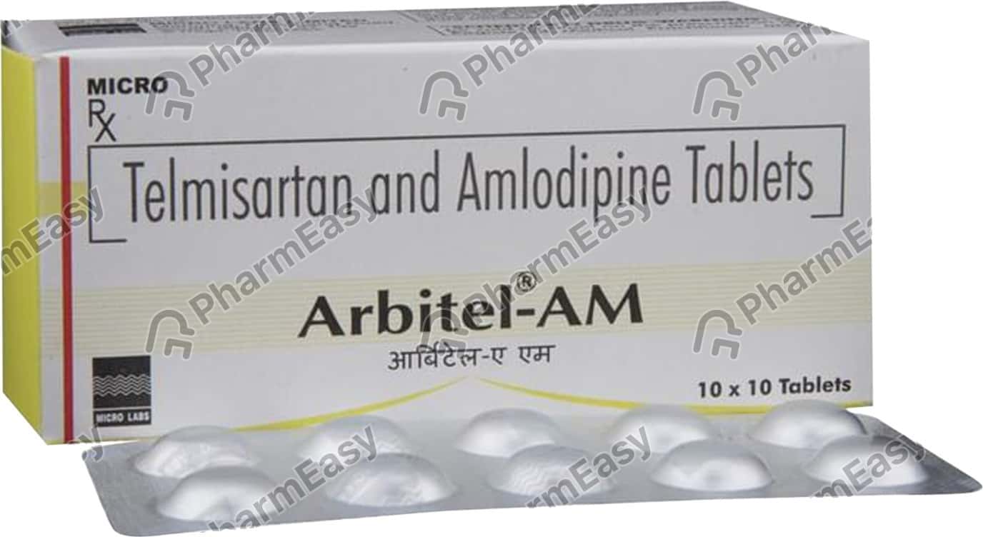 Arbitel Am Strip Of 10 Tablets: Uses, Side Effects, Price & Dosage ...