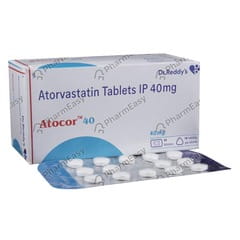 Atocor 40 MG Tablet (15): Uses, Side Effects, Price & Dosage | PharmEasy
