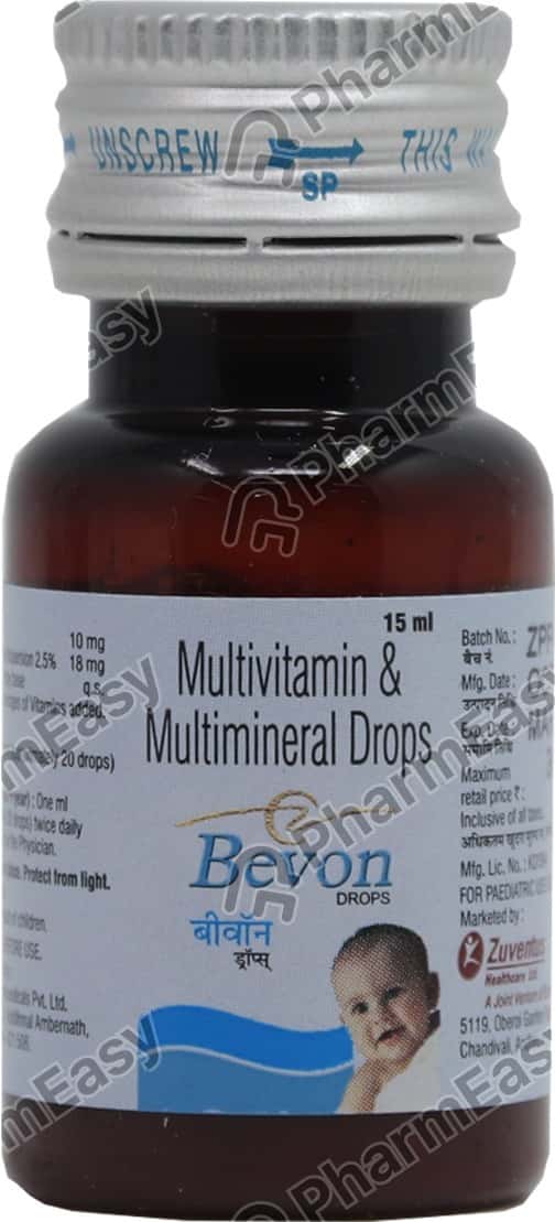 Bevon Bottle Of 15ml Drops: Uses, Side Effects, Price & Dosage | PharmEasy