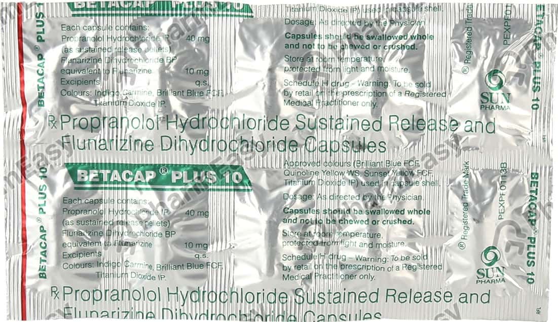 Betacap Plus 10mg Strip Of 10 Capsules: Uses, Side Effects, Price ...