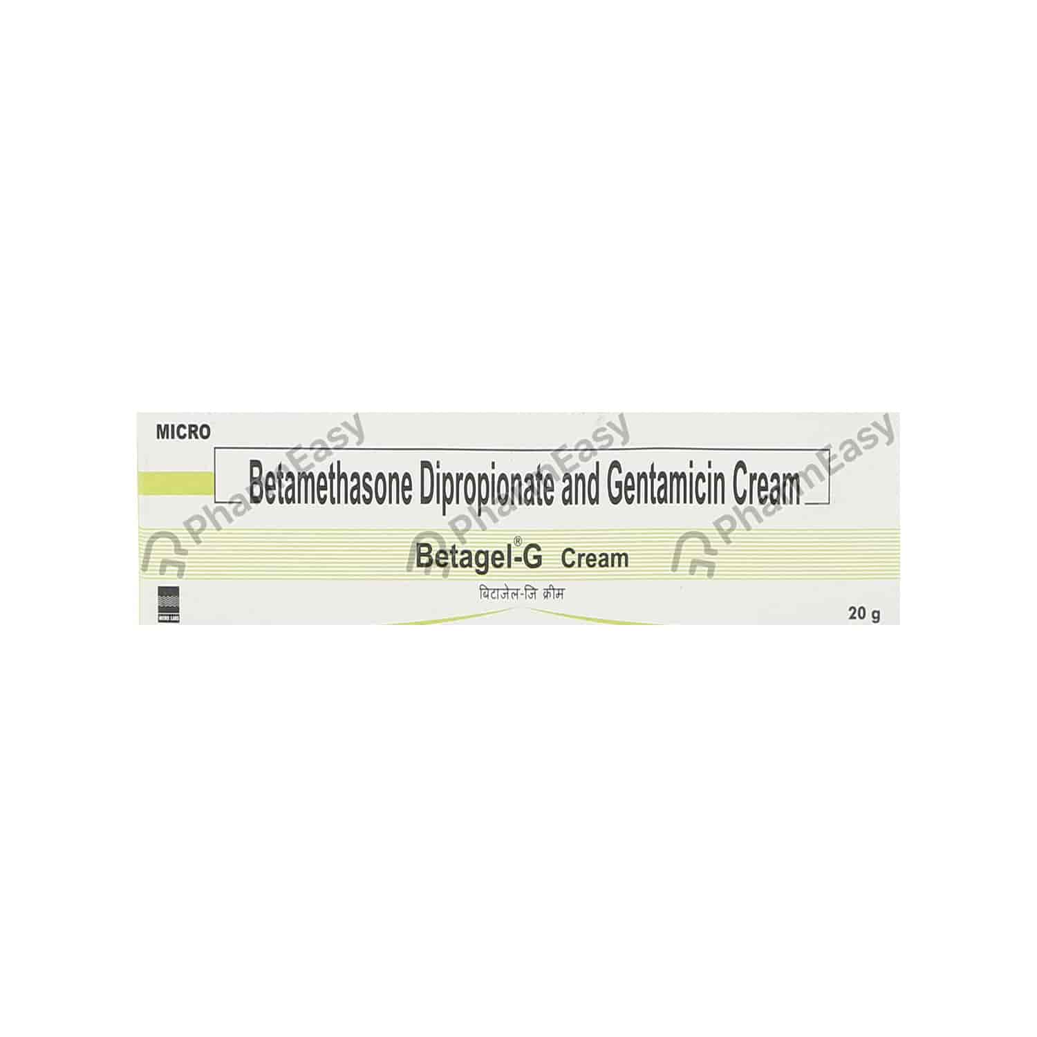 Buy Betagel G Cream 20gm Online at flat 15% off | PharmEasy