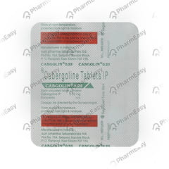 Cabgolin 0.25 MG Tablet (4) - Uses, Side Effects, Dosage, Composition ...
