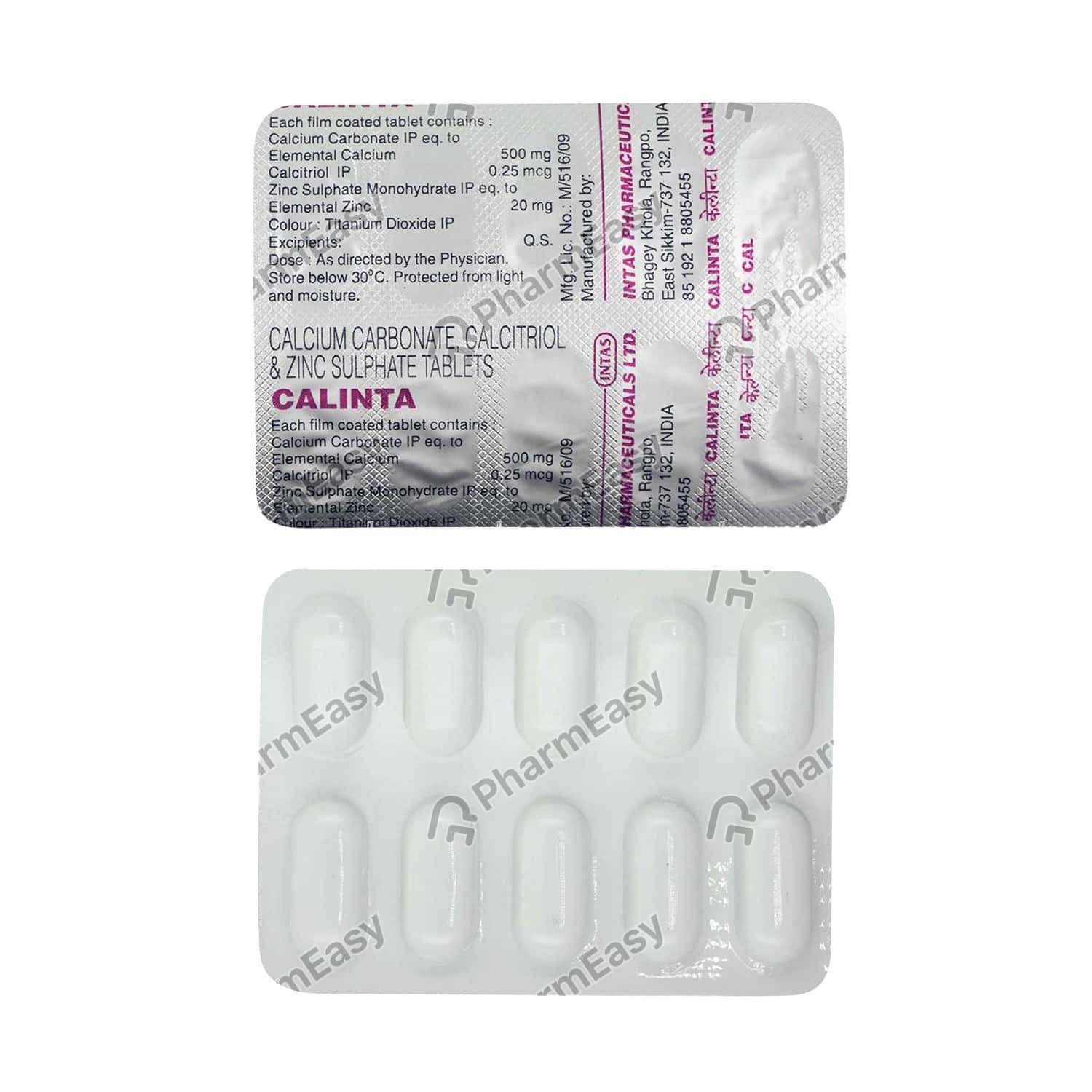 Calinta Strip Of 10 Tablets - Uses, Side Effects, Dosage, Composition ...