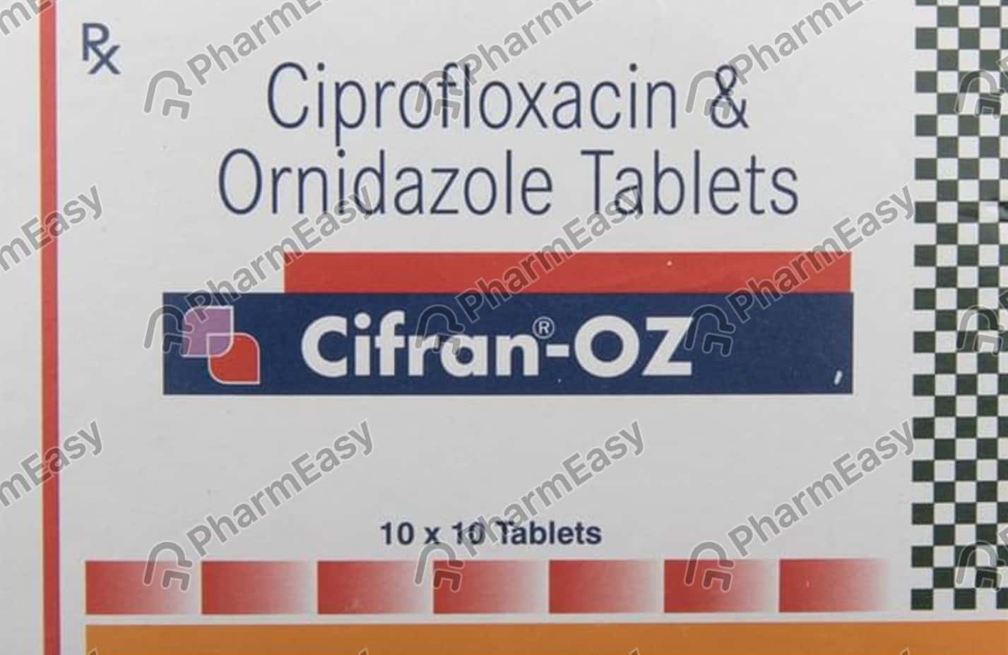 Cifran Oz Strip Of 10 Tablets: Uses, Side Effects, Price & Dosage ...